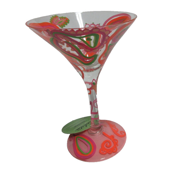 Lolita | Dining | Lolita Paisley Hand Painted 7oz Martini Glass Love My ...